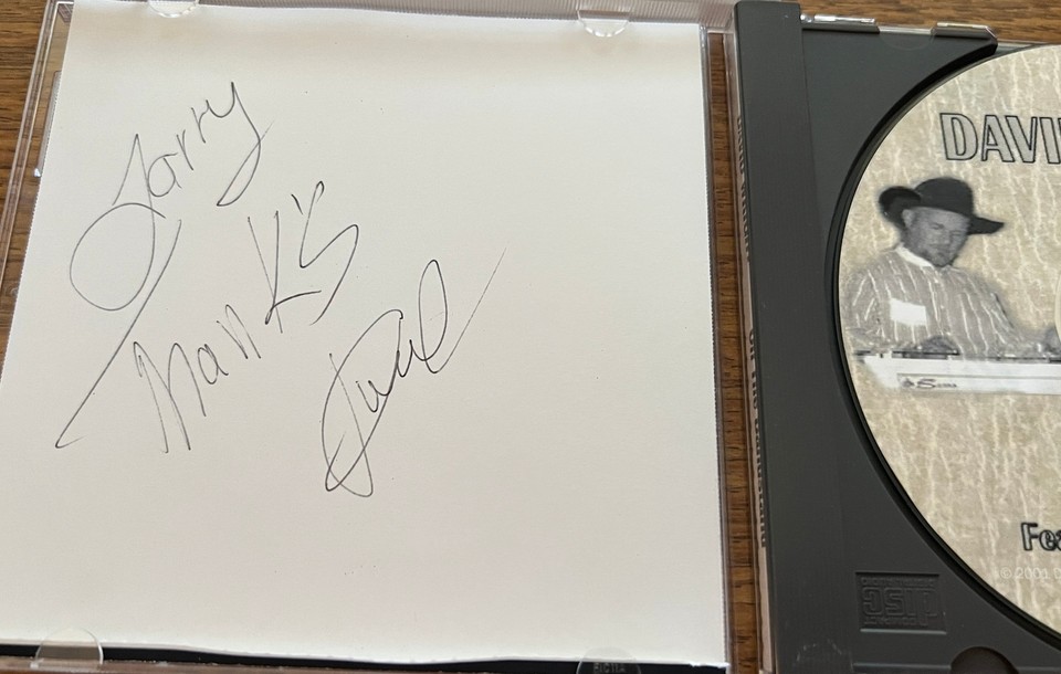 David Wright On the Bandstand Steel Guitar CD SIGNED Larry Petree Merle ...