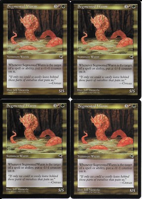 MTG: SEGMENTED WURM Tempest UNCOMMON; played, Excellent condition x4 | eBay