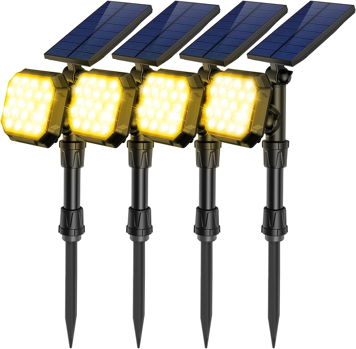 Brightest Solar Spot Lights 48 LED Solar Wall Spotlight With 1000