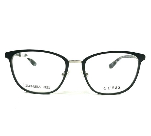 Guess GU2659 002 MATTE Eyeglasses Frames Black Gray Round Full Rim 51 ...