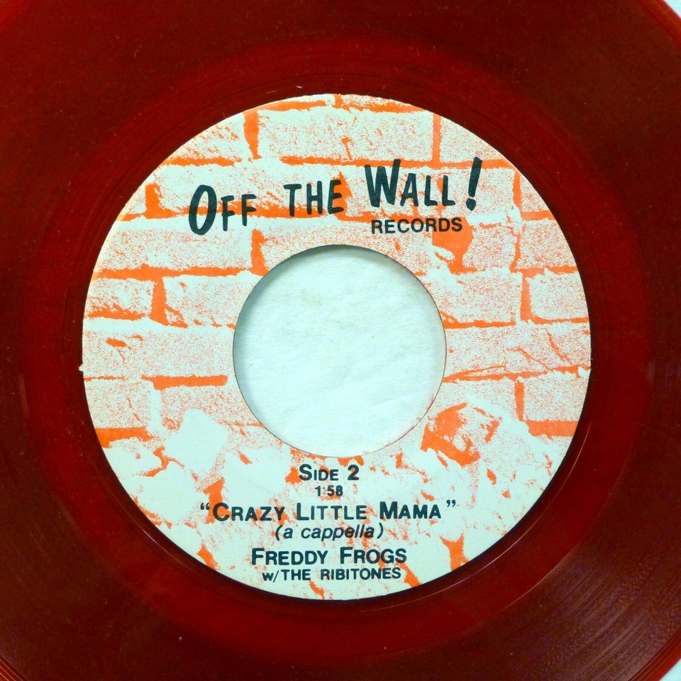 FREDDY FROGS doo wop acappella 45 RED VINYL Crazy Little Mama MINT ...