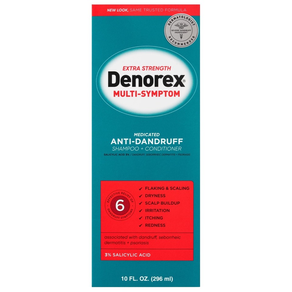 Denorex Extra Strength MEDICATED DANDRUFF SHAMPOO + CONDITIONER ...