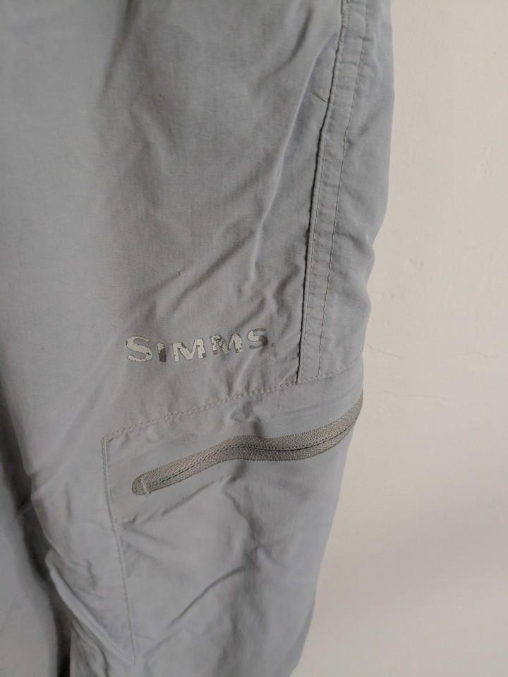 Simms Guide Series Pants Men's 2XL Gray Stretch Outdoors Hiking Fishing ...