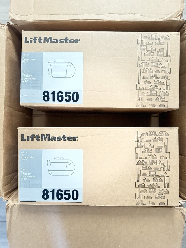 LiftMaster 81650 ½ HP Chain Drive Wi-Fi Garage Door Opener NO RAIL | eBay