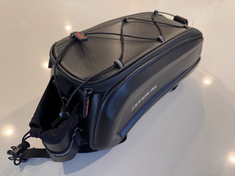 JXFUKAL Bike Bags for Bicycle Rear rack - 9.5L Hard Shell Waterproof ...