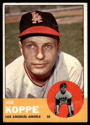 1963 Topps Baseball Card (Damaged) Joe Koppe Los Angeles Angels #396 | eBay
