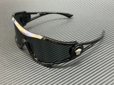 VERSACE VE4475 GB1 87 Black Grey Unisex 60 mm Sunglasses | eBay