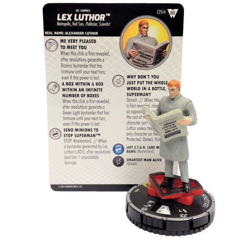 Heroclix Wonder Woman 80th Anniversary Lex Luthor 054 Super Rare | eBay
