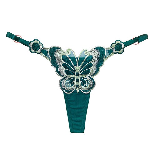 Sexy Women Lingerie Butterfly Briefs Underwear G-String Low Waist Thong ...