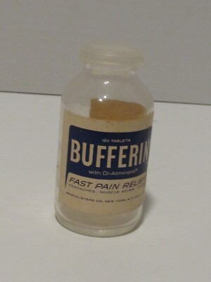 Vintage Bufferin Bottle with plastic Top | eBay