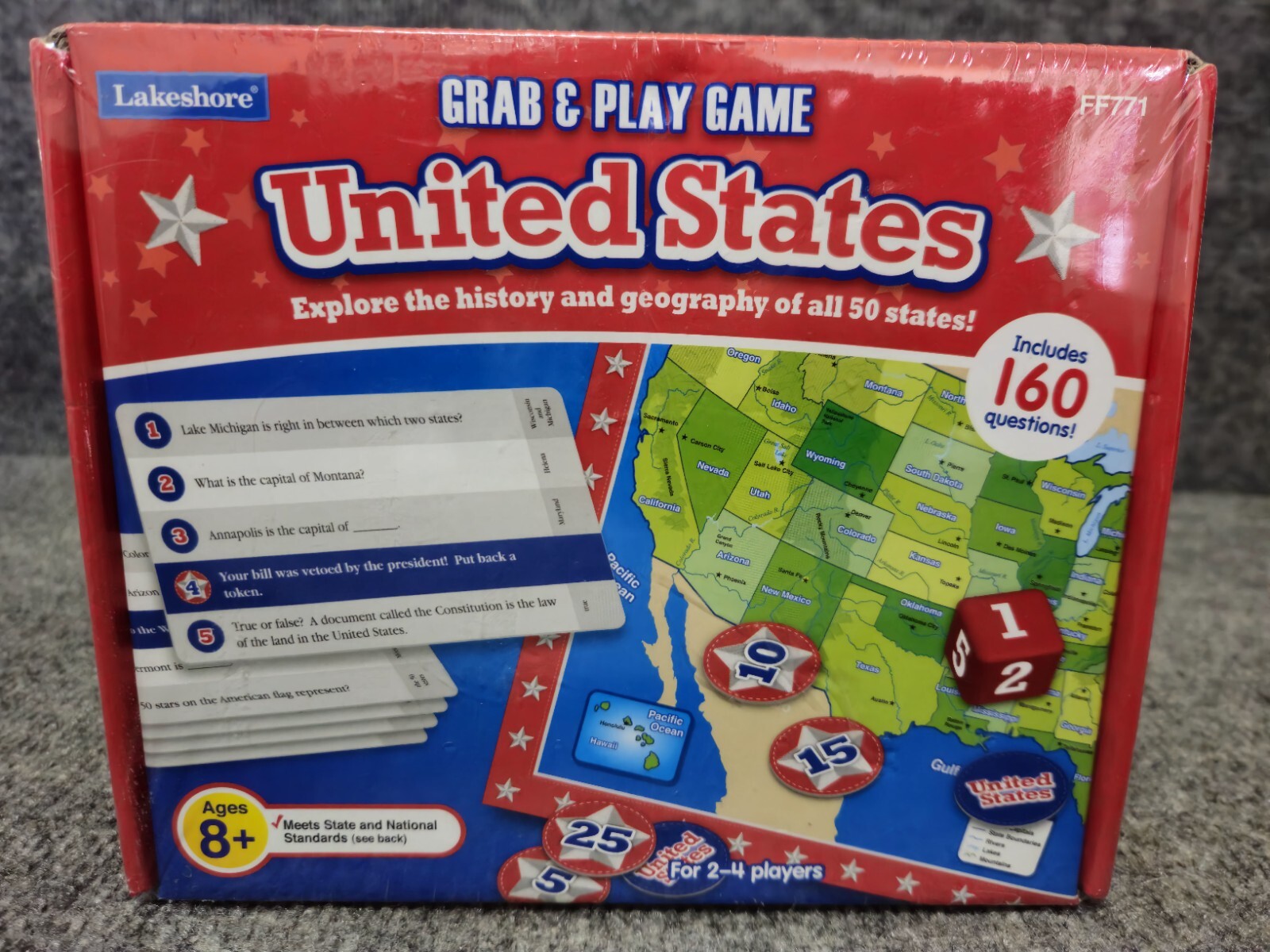 Lakeshore Grab & Play Game UNITED STATES History and Geography for sale ...