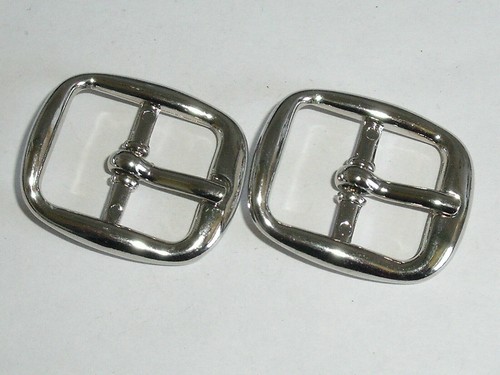 2 Gürtelschnallen Schließen Schnallen Verschlüsse 1,9 cm silber ...