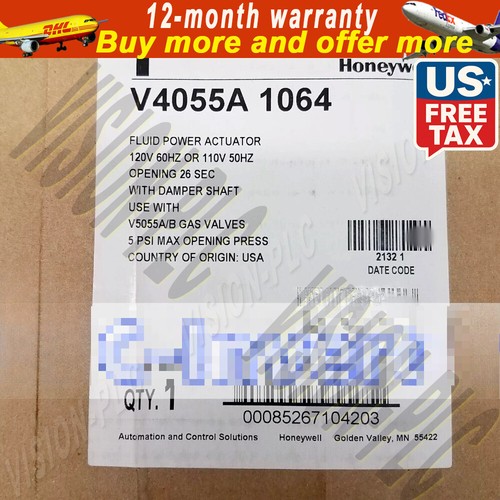 Honeywell V4055A1064 Fluid Power Actuator. 120V 60HZ or 110V 50HZ, 120 ...
