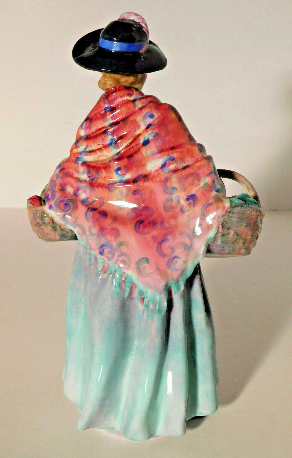 Vtg. Royal Doulton Romany Sue Figurine Lady in Shawl with Baskets ...