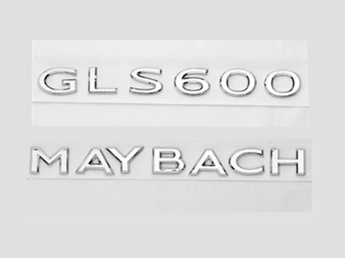 Chrome 3D GLS600 Maybach Number Trunk Letters Badge Emblems Sticker For ...