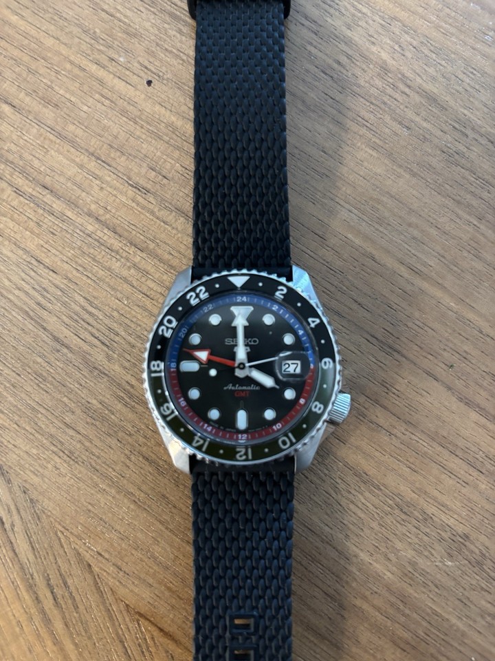 Seiko 5 Five Sports SSK019 SKX GMT Automatic Watch 100m Black Dial Made ...