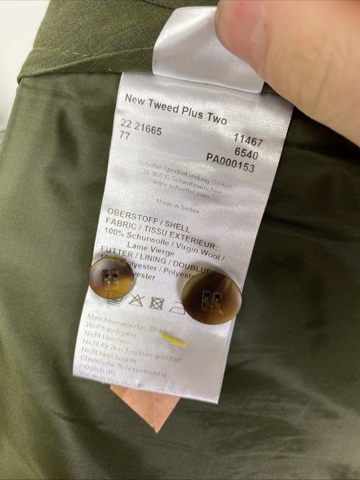 SCHOFFEL Men’s (32W) PTARMIGAN Tweed Plus Twos Breeks Hunting Trousers ...