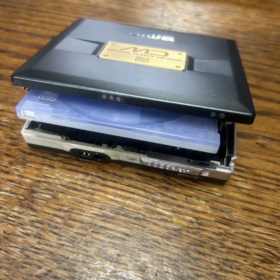 Aiwa Am-Hx30 Md Player Untested Parts/Repair Portable Minidisc Player ...