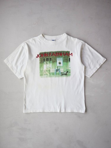 Vintage 90s John Farnham Jack of Hearts Australia Tour T-Shirt Size M ...