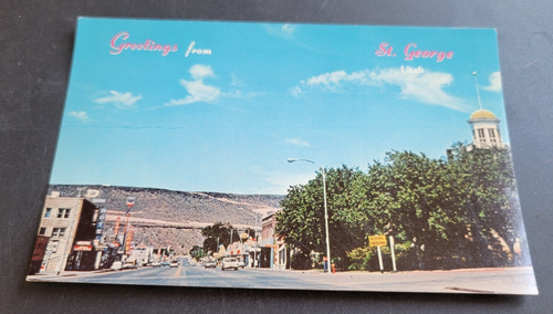 GREETINGS FROM ST. GEORGE UTAH POSTCARD FS-1030 NEW - DEAL OF THE MONTH ...