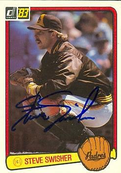Steve Swisher autographed Baseball Card (San Diego Padres) 1983 Donruss ...