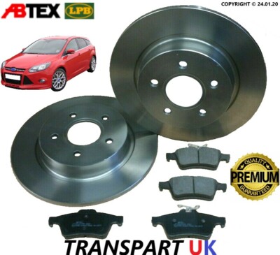 For Ford Focus MK3 Rear Brake Discs and Pads 1.6 Diesel 1.0 1.6 Petrol ...