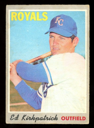 1970 TOPPS OPC O PEE CHEE BASEBALL #165 ED KIRKPATRICK VG-EX KANSAS ...