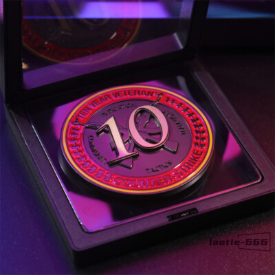 CSGO 10 Year Veteran Coin Badge Metal Counter Strike Global Offensive ...