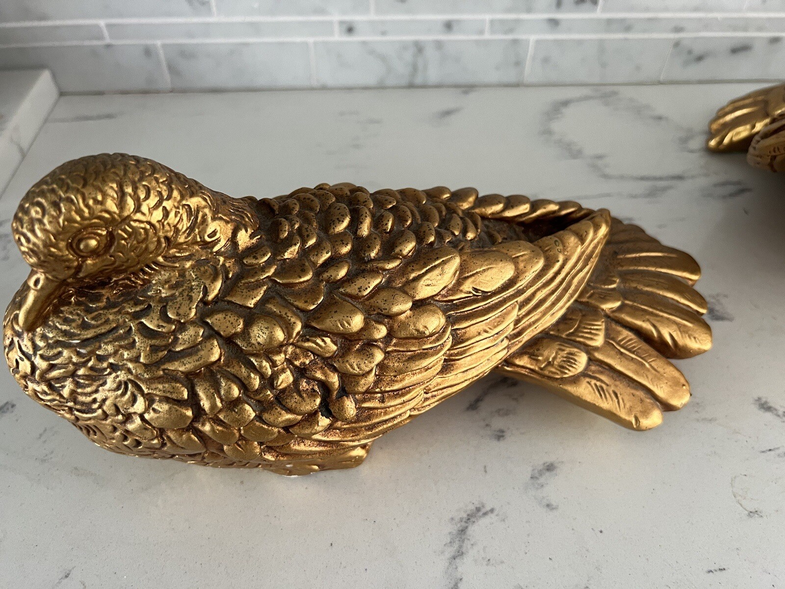 BEAUTIFUL 1966 Gold Doves Progressive Art Products Chalkware VINTAGE | eBay