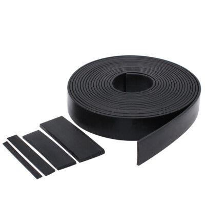 Black Solid Rubber Flat Strip Sealing Strip Thick 1/2/3/5mm Width 10/15 ...