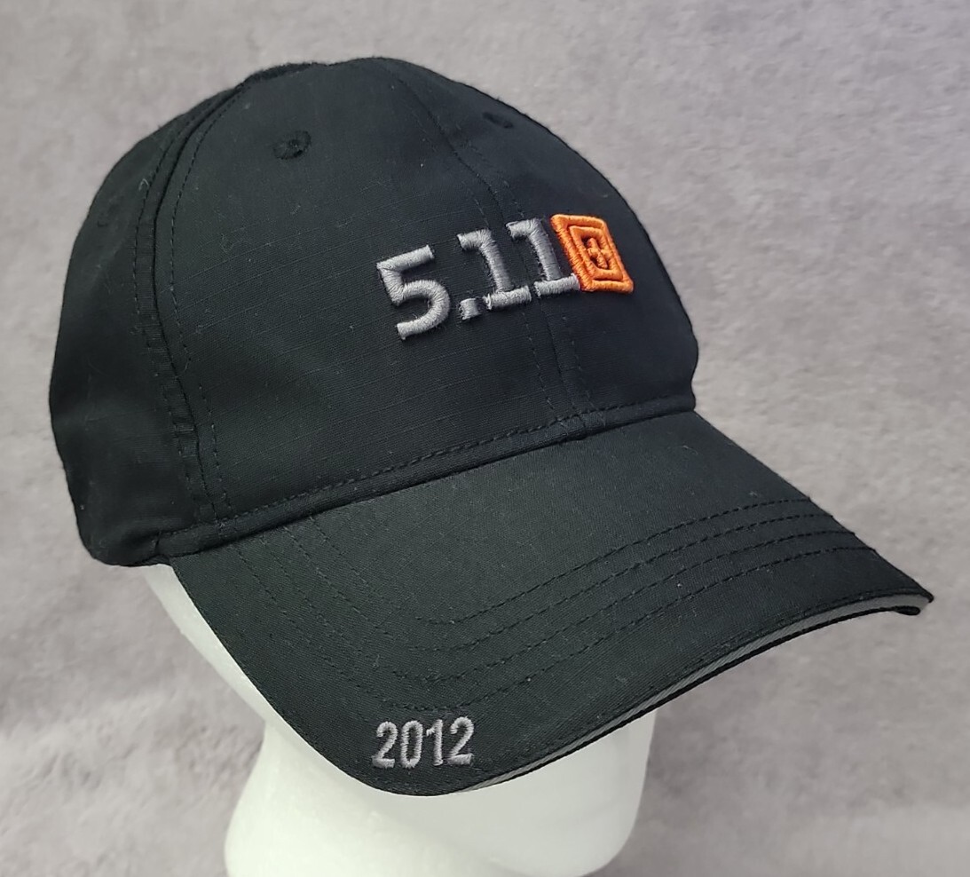 5.11 Tatical Black Hat Cap 2012 adjustable Strapback Raised Embroidered ...