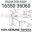 1655036060 Genuine Toyota RADIATOR ASSY 16550-36060 | eBay