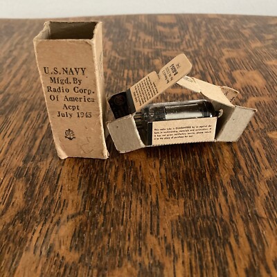 U.S. ARMY - U.S. NAVY VT-171 FREQUNCY MIXER RADIO TUBE MFGD BY RCA 1945 ...