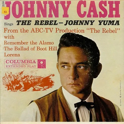 Johnny Cash The Rebel - Johnny Yuma GATEFOLD Vinyl Single 7inch NEAR ...