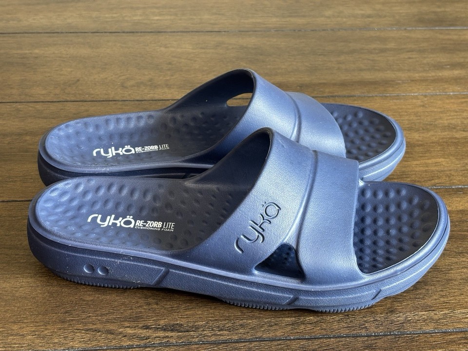 Ryka Women's Re-zorb Lite Slide Recovery Sandal Sandals 10 comfort flat ...