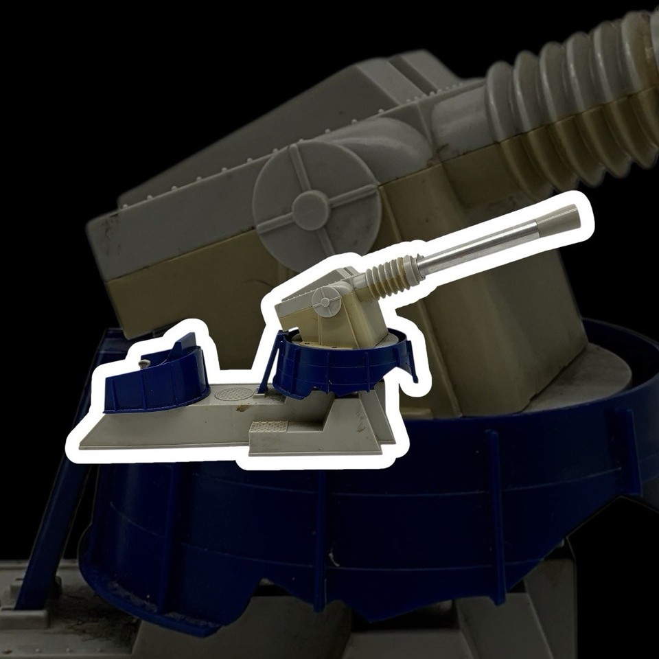 Remco VTG USS Hawkeye Navy Gun Cannon Machine Base Pom-Pom Works ...