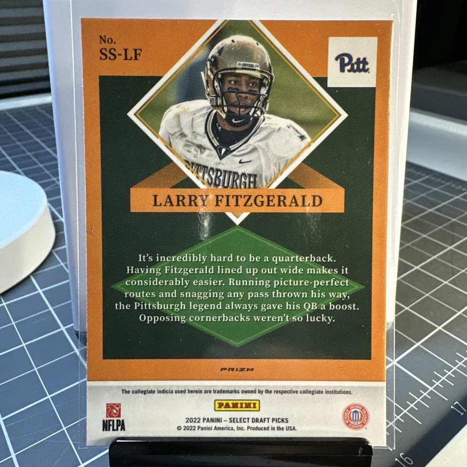 2022 Panini Select Draft Picks Stars Silver Prizm Larry Fitzgerald #SS ...