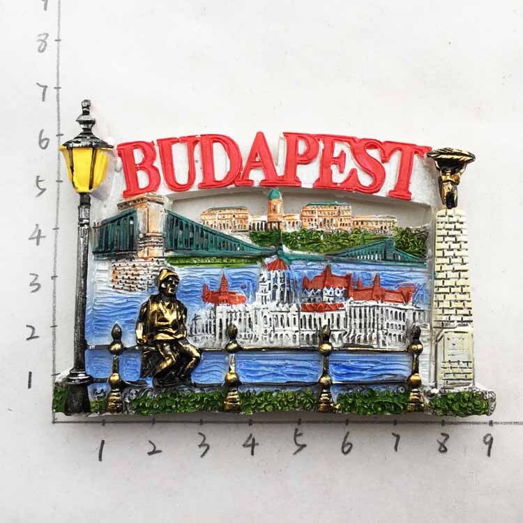 Budapest Hungary Tourist Travel Souvenir 3D Resin Refrigerator Fridge ...