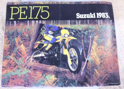 NICE VINTAGE OEM 1983 SUZUKI PE175 ENDURO DUAL SPORT MOTORCYCLE SALES ...
