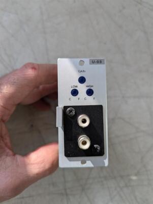 TOA Corp U-03R Dual RCA Unbalanced Line Level Input Module | eBay