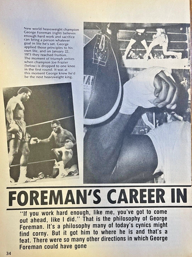 1973 Boxer George Foreman illustrated | eBay