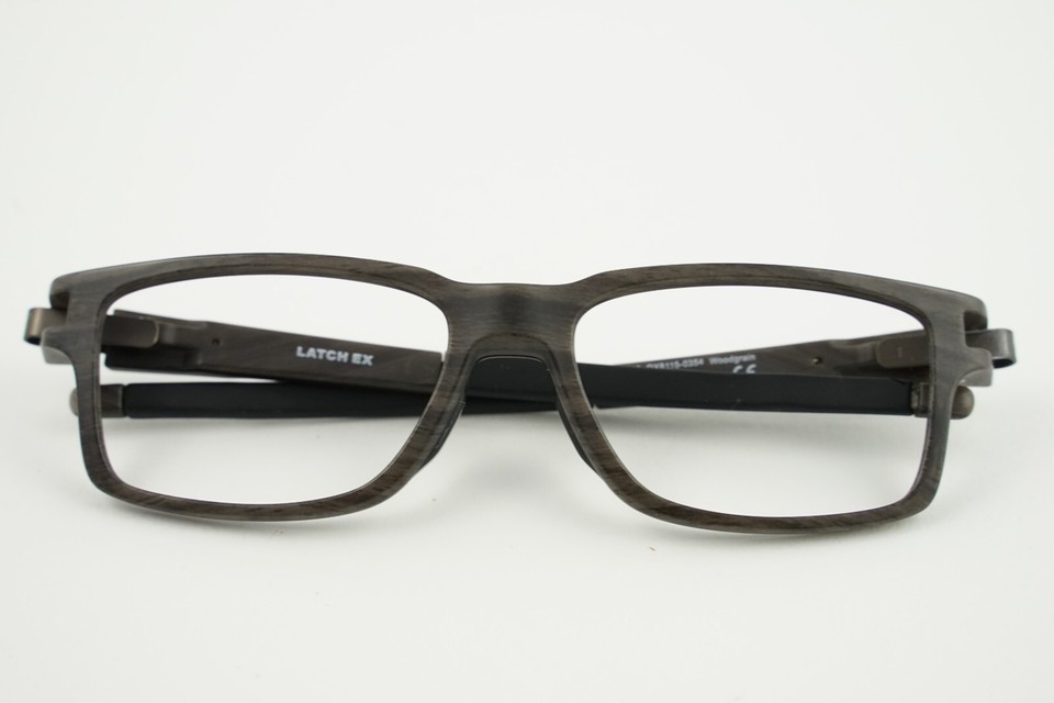 Perfect! OX8115-0354 Oakley "Latch Ex" Woodgrain 54-17-136 Eyeglasses ...