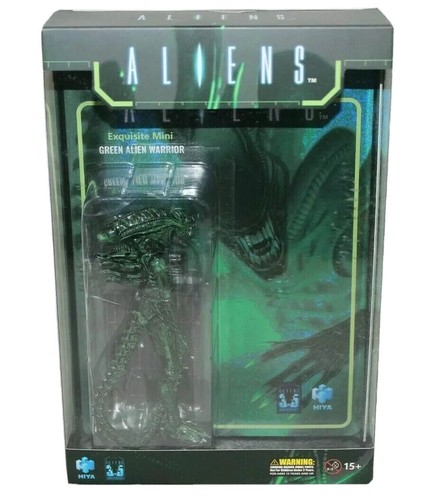 HIYA TOYS ALIENS EXQUISITE MINI GREEN ALIEN WARRIOR 1/18 SCALE FIGURE ...