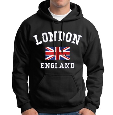 London England Union Jack Great Britain Souvenir Gift Mens Hoody | eBay UK