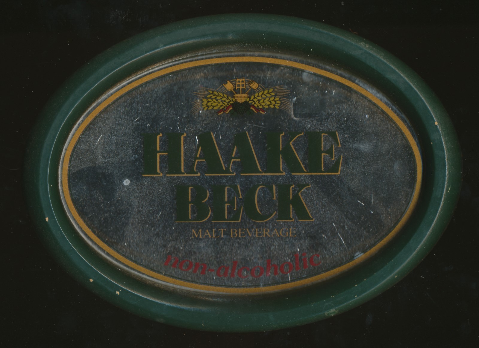 63 - HAAKE BECK NON ALCOHOLIC MALT LIQUOR BEER ADVERTISING SIGN MIRROR ...