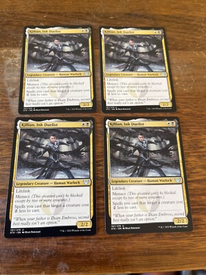 4X (Playset) MTG Trading Card's-KILLIAN, INK DUELIST Strixhaven | eBay
