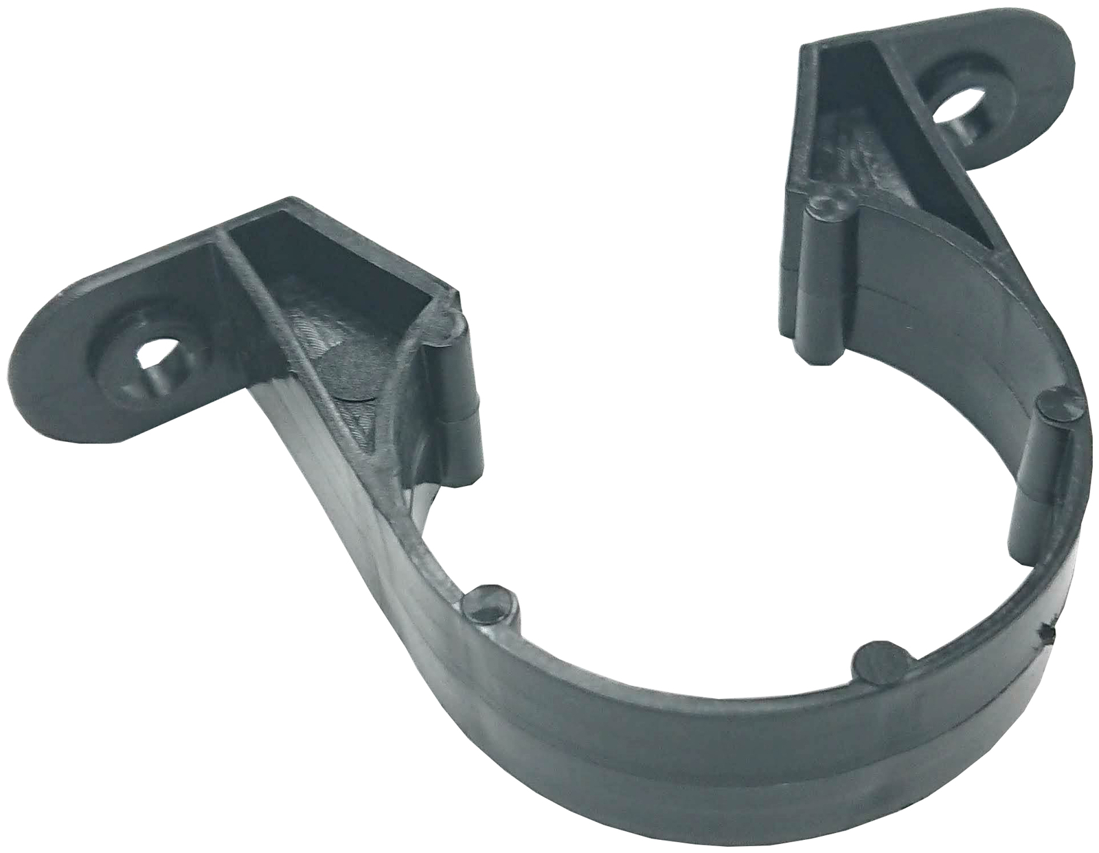 New 8 X Pipe Clips Grey Saddle Ribbon Waste Brackets 32mm 1 1/4 Inch ...