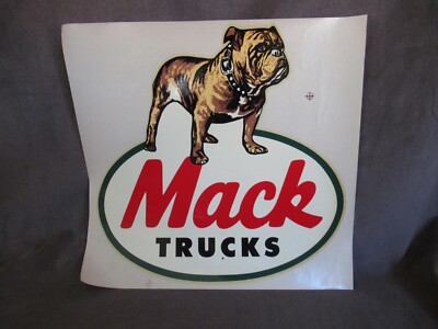 Vintage MACK TRUCKS Bulldog - Large Decal 12x12 - New old stock cl | eBay