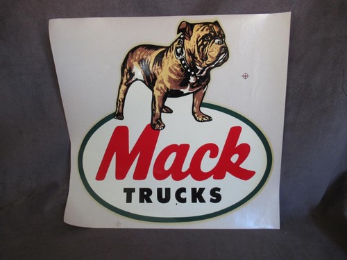 Vintage MACK TRUCKS Bulldog - Large Decal 12x12 - New old stock cl | eBay
