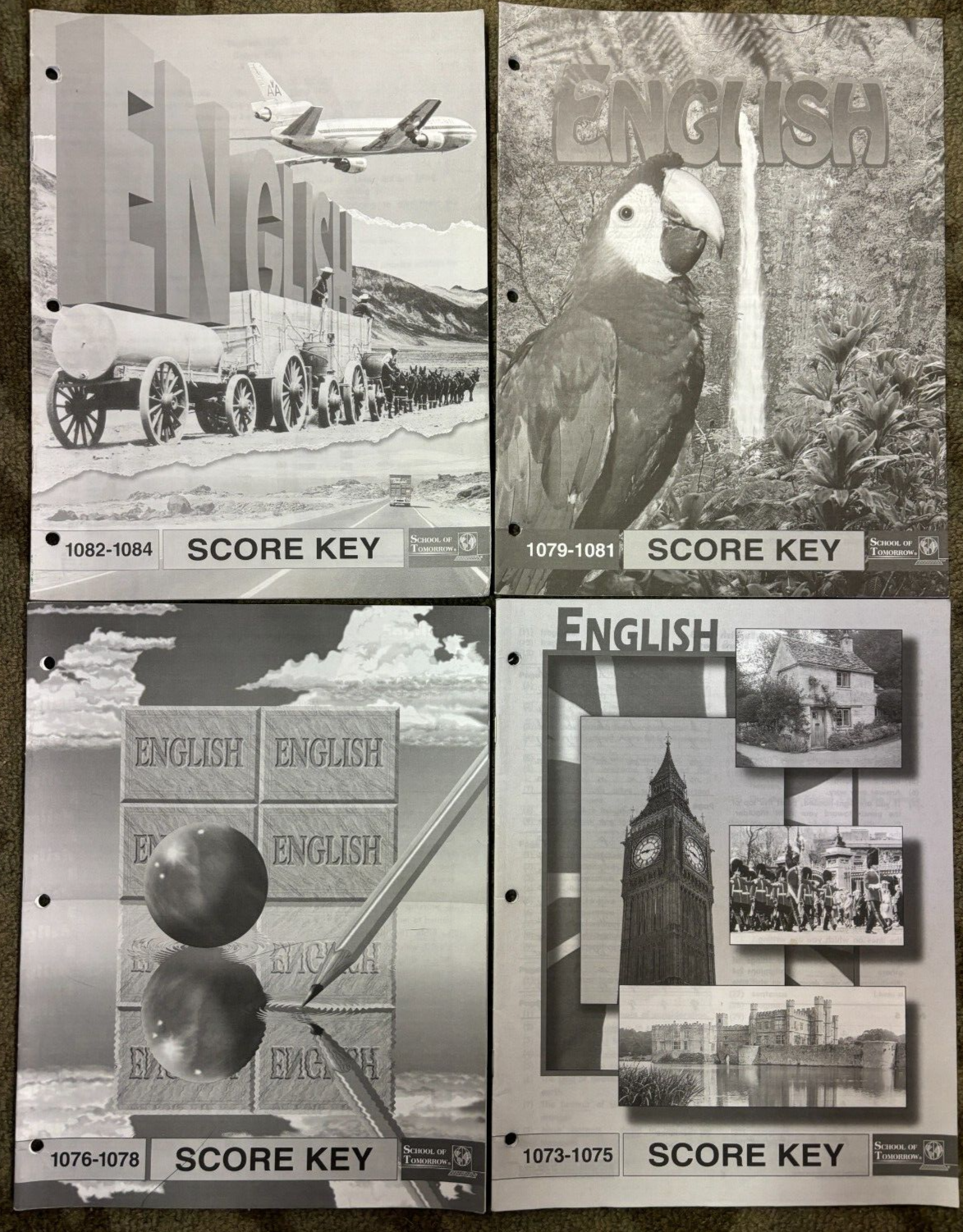 ACE School Of Tomorrow English Grade 7 SCORE KEYS 1073-1084 | eBay